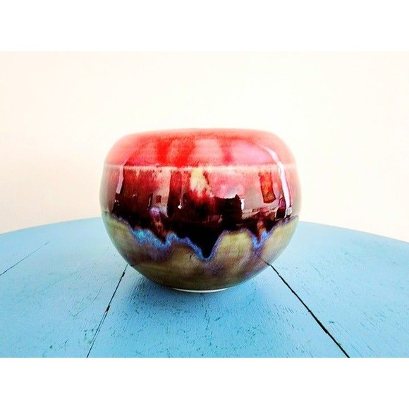 Art | Signed Adams Hand Painted Decorative Ceramic Vase | Poshmark